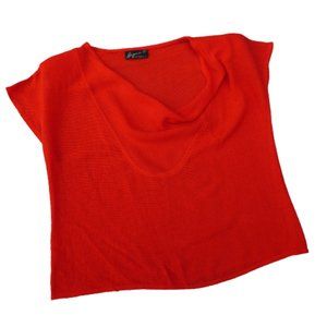 Benjamin A. | Tops | Vintage Neon Pullover Top Drape Neon Reddish ...